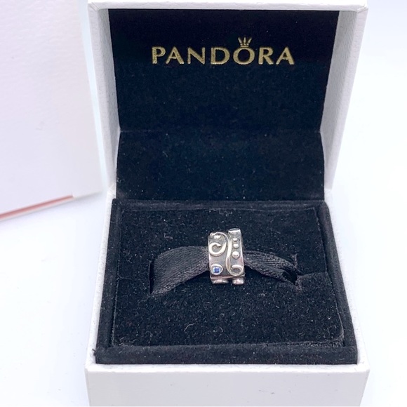 Pandora | Jewelry | Pandora Sterling Silver Blue Cz Tendril Clip ...
